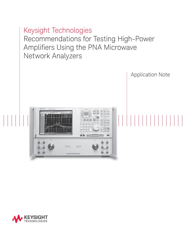 High Power Amplifier Measurements Using Keysight VNAs PDF Asset Page | Keysight